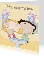 Felicitatie doop - Kaarten voor felicitatie doopsel | Kaartje2go.be