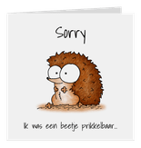 Sorry kaarten - Sorry zeggen met een kaart | Kaartje2go