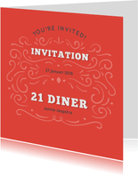 21 diner uitnodiging maken | Kaartje2go