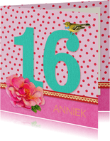 Verjaardagskaart 16 jaar jongen of meisje | Kaartje2go