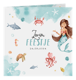 Uitnodiging zwemfeestje maken | Kaartje2go