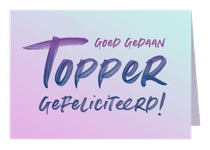 Geslaagd? Gefeliciteerd! - felicitatiekaarten | Kaartje2go