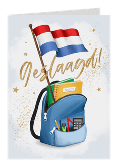 Geslaagd? Gefeliciteerd! - felicitatiekaarten | Kaartje2go
