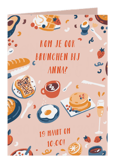 Uitnodiging uit eten, etentje of diner maken | Kaartje2go