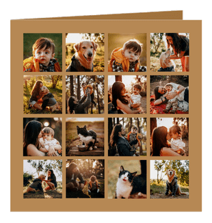 Fotocollage kaart maken met je eigen foto's | Kaartje2go