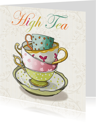 Uitnodiging High Tea maken en versturen | Kaartje2go