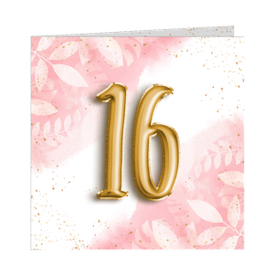 Verjaardagskaart 16 jaar jongen of meisje | Kaartje2go