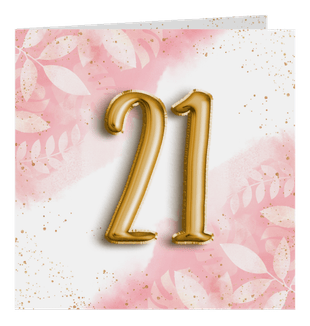 Verjaardagskaart 21 jaar maken en versturen | Kaartje2go