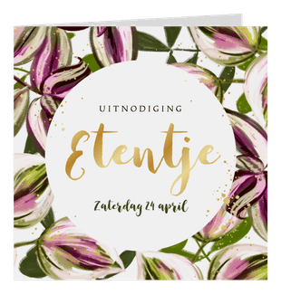 Uitnodiging uit eten, etentje of diner maken | Kaartje2go