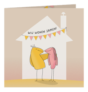 Samenwonen kaart maken? Leuke samenwoonkaarten | Kaartje2go