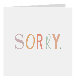 Sorry kaarten - Sorry zeggen met een kaart | Kaartje2go