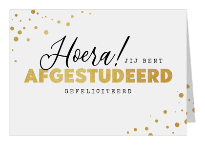 Geslaagd? Gefeliciteerd! - felicitatiekaarten | Kaartje2go