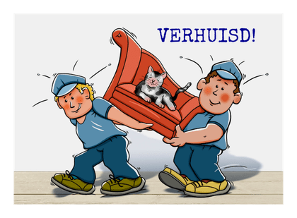 Grappige verhuiskaarten » Maak je zo bij Kaartje2go
