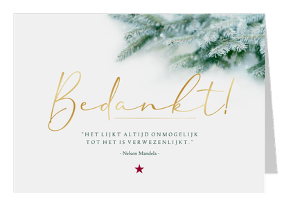 Zakelijk bedankje kerst - fijne samenwerking | Kaartje2go