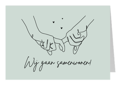 Samenwonen kaart maken? Leuke samenwoonkaarten | Kaartje2go