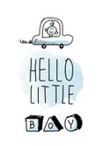 Hello little boy met jongen in een auto en | Kaartje2go
