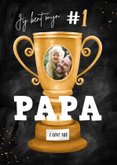Vaderdag kaart beste papa nummer 1 beker foto | Kaartje2go