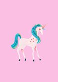 Verjaardagskaart vrolijke lieve eenhoorn | Kaartje2go