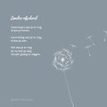 Condoleance paardenbloem en gedicht zonder | Kaartje2go