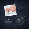 Geboortekaartje jongen trend line art baby | Kaartje2go