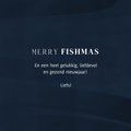 Grappig kerstkaartje Merry Fishmas met vis en | Kaartje2go