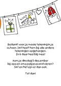 Sinterklaaskaart kindertekeningen Sint en Piet | Kaartje2go