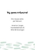Verhuisbericht verf en huisjes - Verhuiskaarten | Kaartje2go