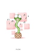 Verjaardagskaart slang nog zo soepel | Kaartje2go