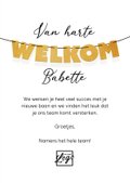 Zakelijke felicitatiekaart welkom in ons team | Kaartje2go