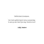 Felicitatie gefeliciteerd stoeipoes kaart | Kaartje2go
