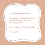 Felicitatiekaart Geboorte- Regenboog& Hartjes | Kaartje2go