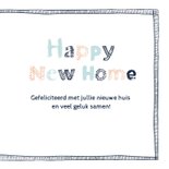Happy New Home letters - Felicitatiekaarten | Kaartje2go