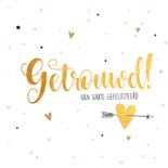 Huwelijkskaart getrouwd - Felicitatiekaarten | Kaartje2go