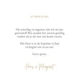 Jubileum uitnodiging stijlvol getal 50 | Kaartje2go