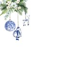 Kerst kerstornamenten Delftsblauw | Kaartje2go
