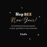 Nieuwjaarskaart hapBEE new year bijtjes dieren | Kaartje2go