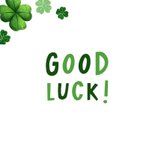 Succeskaartje met klavertje vier en good luck | Kaartje2go