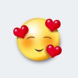 Valentijnskaart Verliefde smiley | Kaartje2go