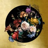 Verjaardagskaart prachtig boeket bloemen goud | Kaartje2go