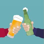 Verjaardagskaart- Proosten met bier | Kaartje2go