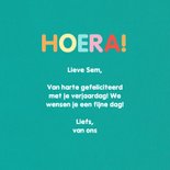 Verjaardagskaart regenboog en zonnetje | Kaartje2go