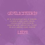 Verjaardagskaart roze eenhoorn met sterren | Kaartje2go