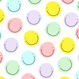 Verjaardagskaart vrolijk smiley patroon hiep | Kaartje2go