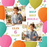 Verjaardagskaartje met foto's hiep hiep hoera | Kaartje2go