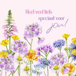 Wenskaart wilde bloemen pinksterbloemen | Kaartje2go