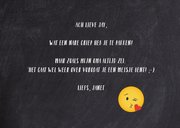 Beterschapskaart voor man met humor- kusje erop | Kaartje2go