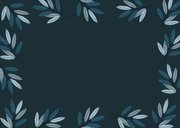 Christelijke nieuwjaarskaart blaadjes kader en | Kaartje2go