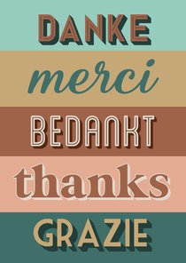 Bedankt kaarten | Bedank iemand met een kaartje