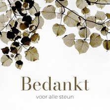 Bedankkaartjes overlijden - Rouwkaart bedankt | Kaartje2go