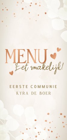 Menukaart maken | Kaartje2go